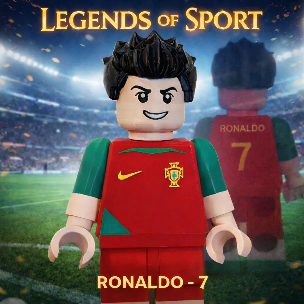 Legend Series #01 – Ronaldo 7 (Portugal) - Free 3D Print Model - MakerWorld