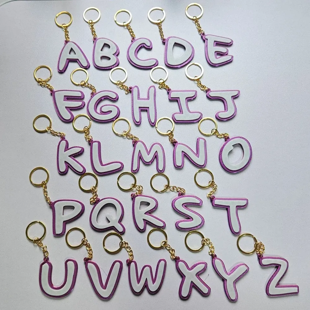 letter W keychain by MB3D - MakerWorld