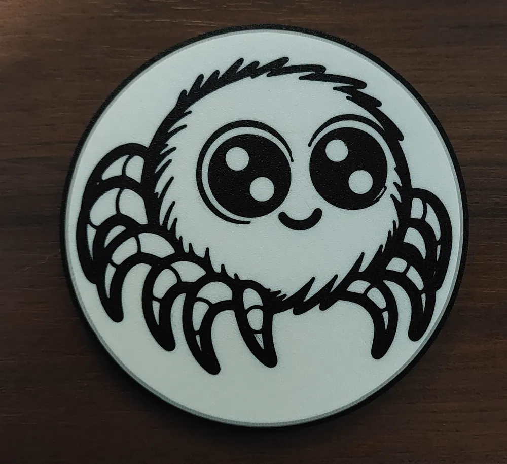 Jumping spider coaster by CustomCreations - MakerWorld