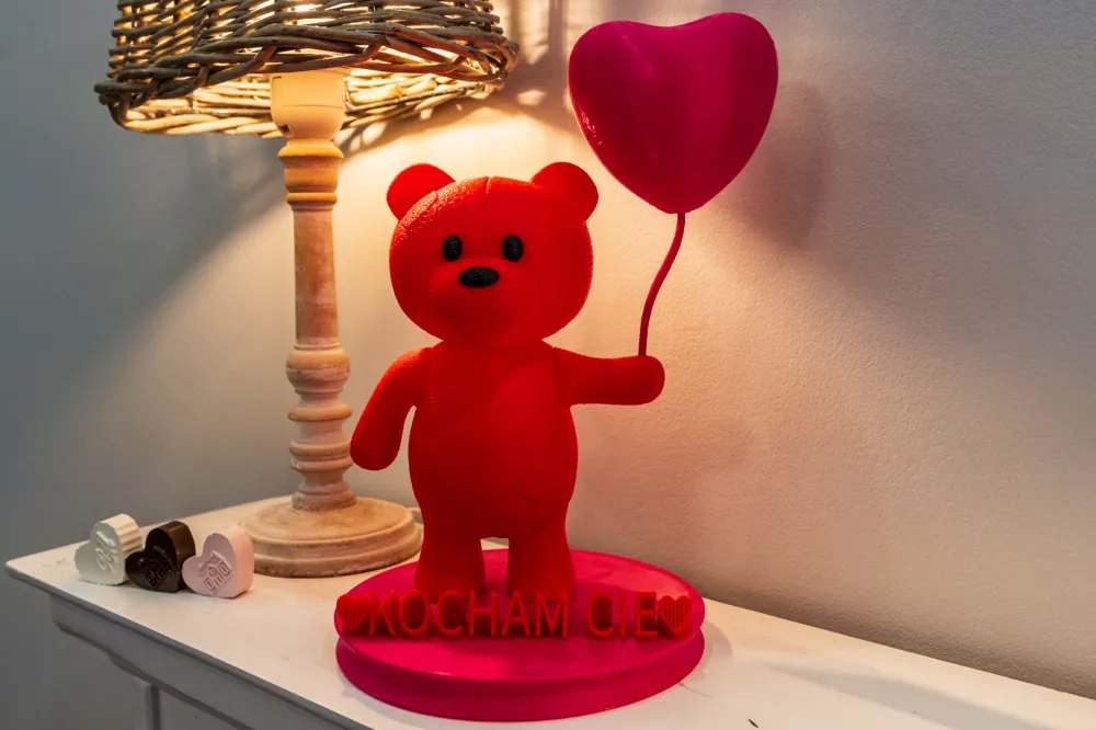 Valentine's Day Teddy Bear - Free 3D Print Model - MakerWorld
