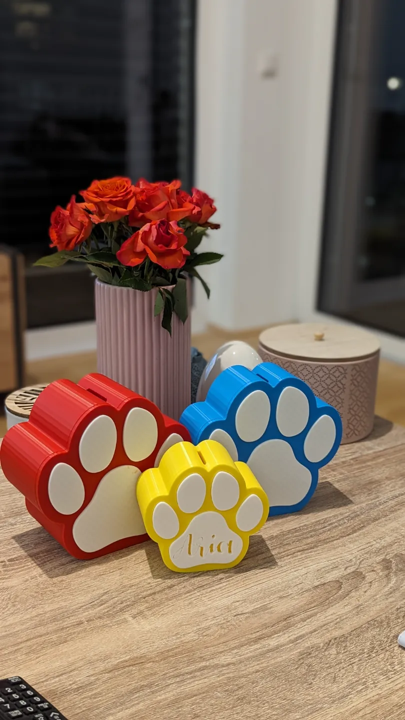 Paw Piggy Bank by Filip Sabljić - MakerWorld