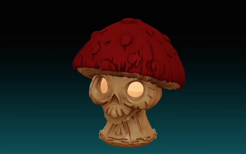 The Death cap Shroom - Free 3D Print Model - MakerWorld