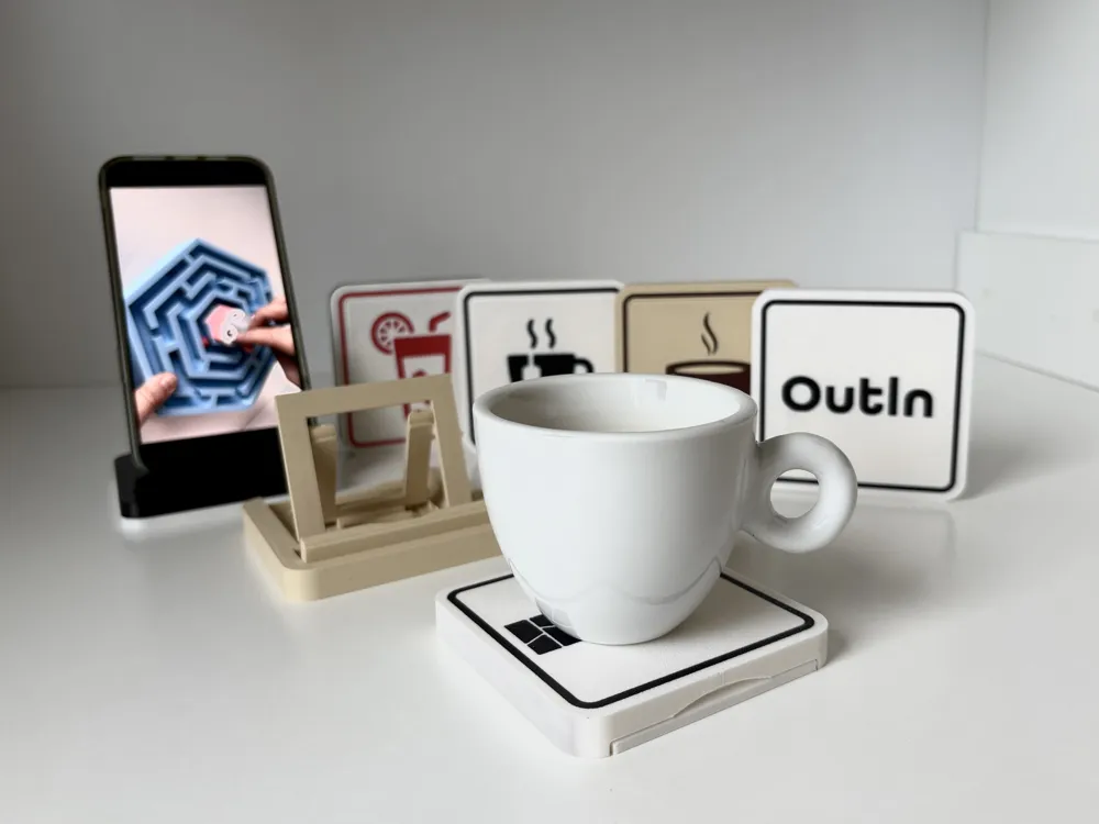 FlipCoast Duo – Transforming Coaster & Phone Stand by Mathy & Katy ...