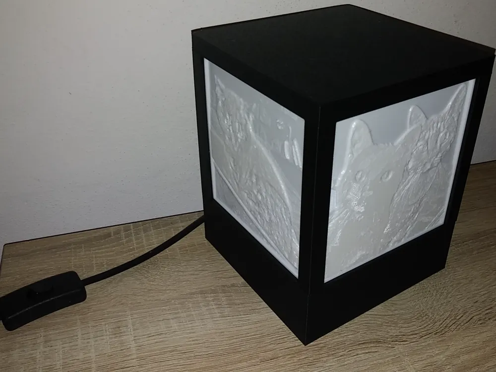 4-sided Lithophane Box - Free 3D Print Model - MakerWorld