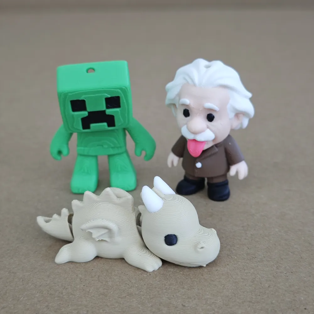 Mr Creeper Mini Flexi Keychain - no ams - Free 3D Print Model - MakerWorld