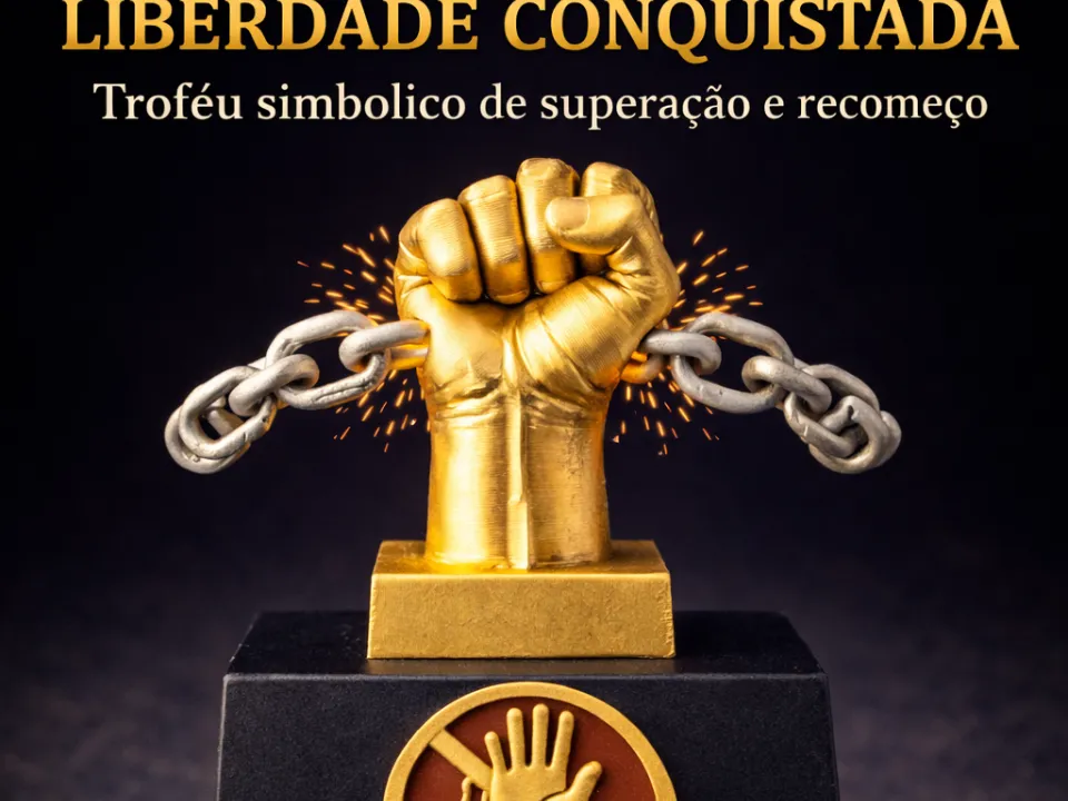 Freedom Achieved Trophy Overcoming Drugs - Free 3D Print Model - MakerWorld