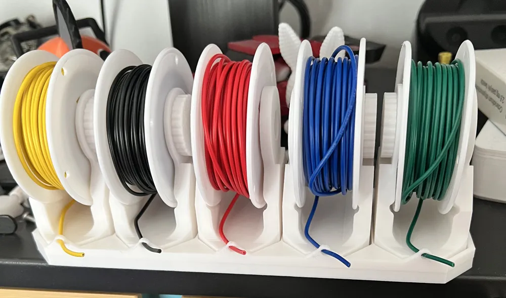 Wire spool holder (magnetic and mount with screw) - Free 3D Print Model ...