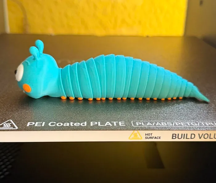MR. WIGGLE - Articulated Flexible Caterpillar - Free 3D Print Model ...