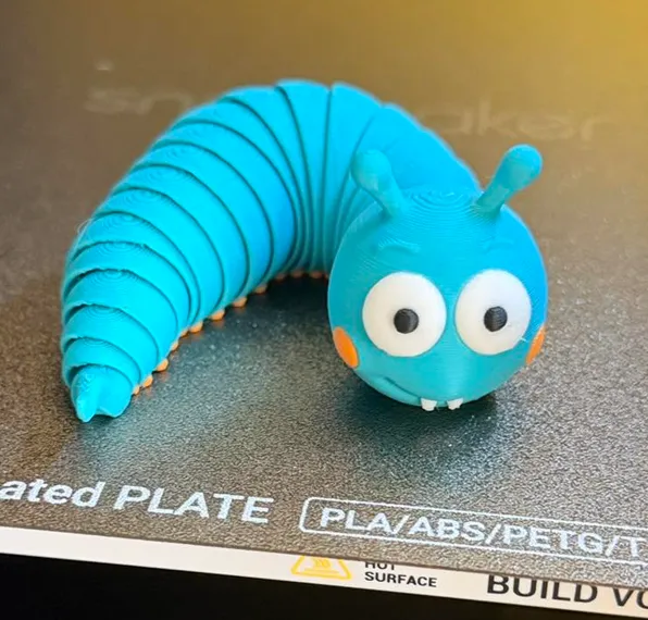 MR. WIGGLE - Articulated Flexible Caterpillar - Free 3D Print Model ...