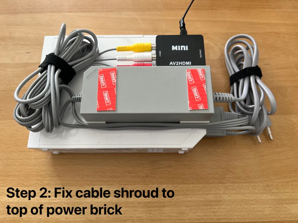 Nintendo Wii Cable shroud by jpbruce - MakerWorld