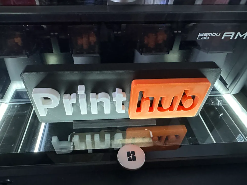 Printhub - sign with stand by PrintFarm24 - MakerWorld