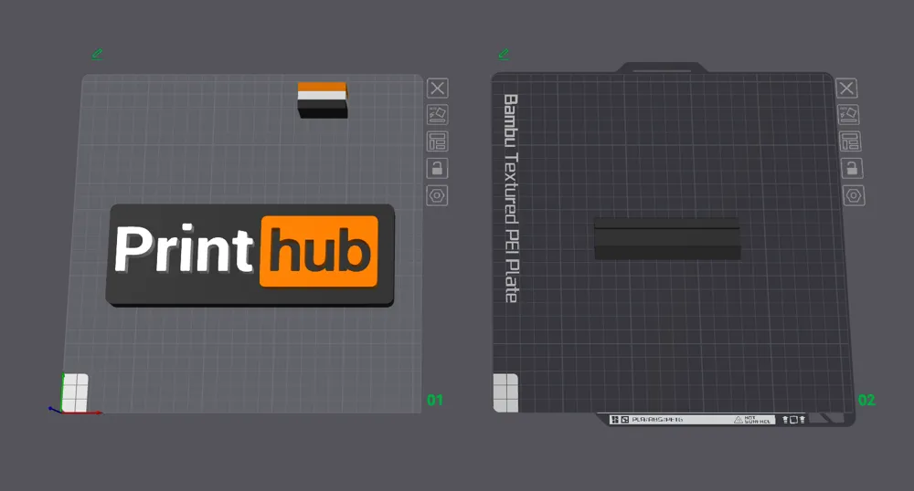 Printhub - sign with stand by PrintFarm24 - MakerWorld