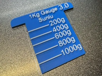 Sunlu 1Kg filament gauge 3.0 (Refillable spools) - Free 3D Print Model ...