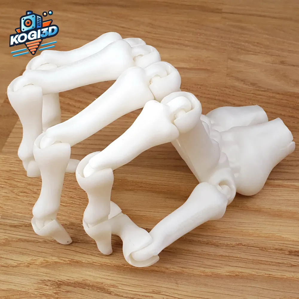 Print in Place Fully Articulated Skeleton Hand by KOGI3D MakerWorld ...