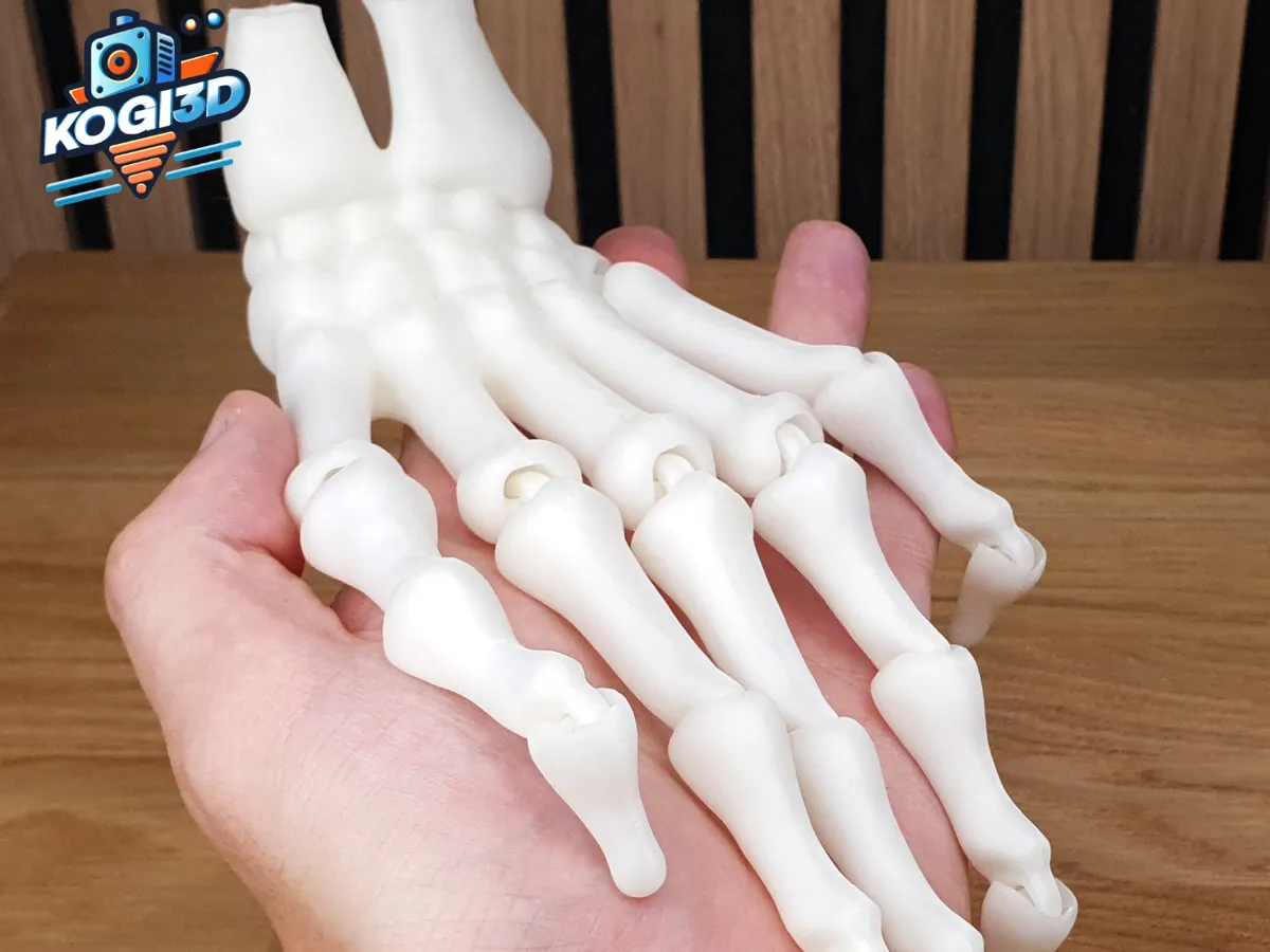 Print in Place Fully Articulated Skeleton Hand by KOGI3D MakerWorld ...