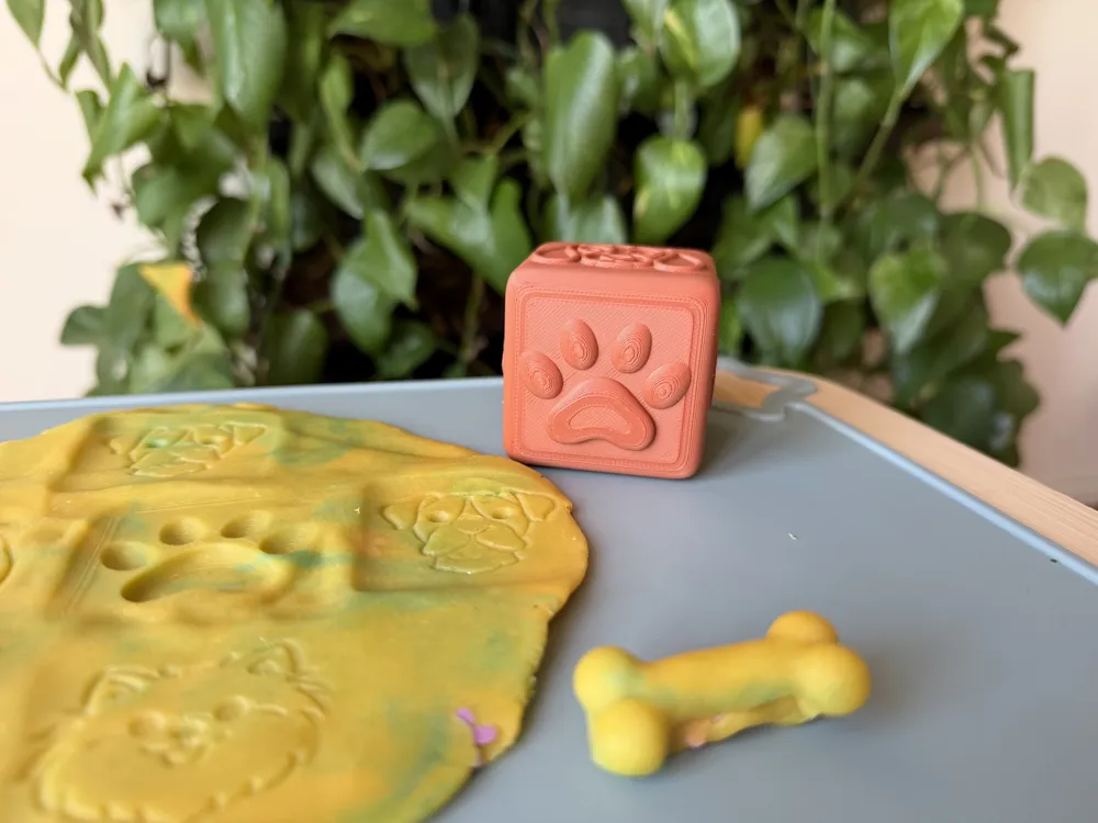 Play doh cube - dogs - Free 3D Print Model - MakerWorld