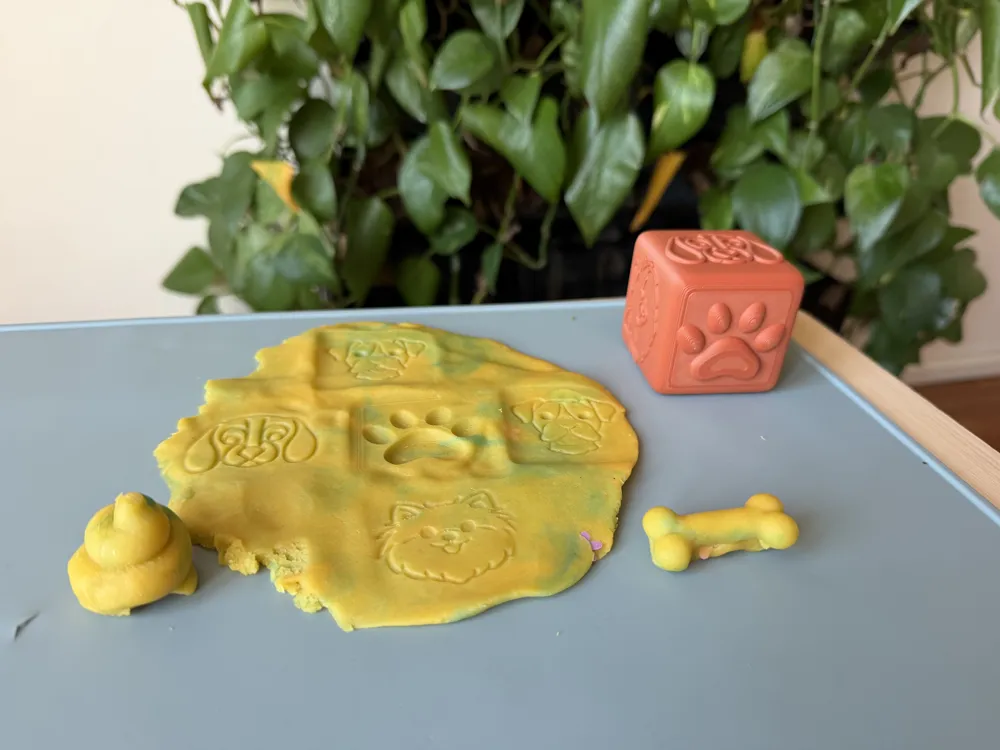 Play doh cube - dogs - Free 3D Print Model - MakerWorld