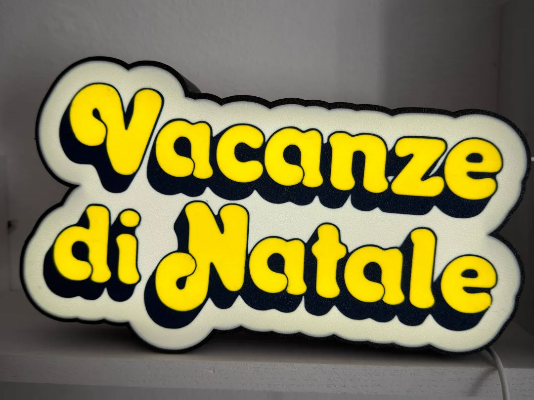Lámpara LED Vacanze di Natale – Caja de Luz - Modelo de impresión 3D ...