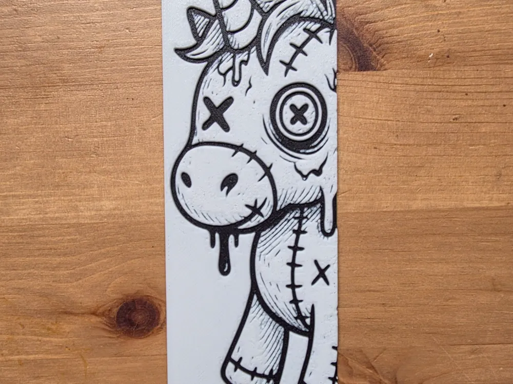 Unicorn Bookmark - Free 3D Print Model - MakerWorld