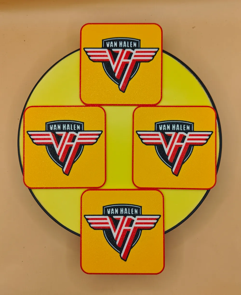 Van Halen Coasters by railimages - MakerWorld