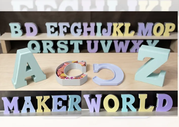 Alphabet Letter Boxes A-Z | Box With Lid - Free 3D Print Model - MakerWorld