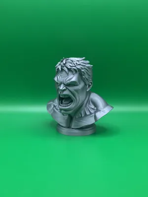 The Hulk Bust Figurine - Free 3D Print Model - MakerWorld