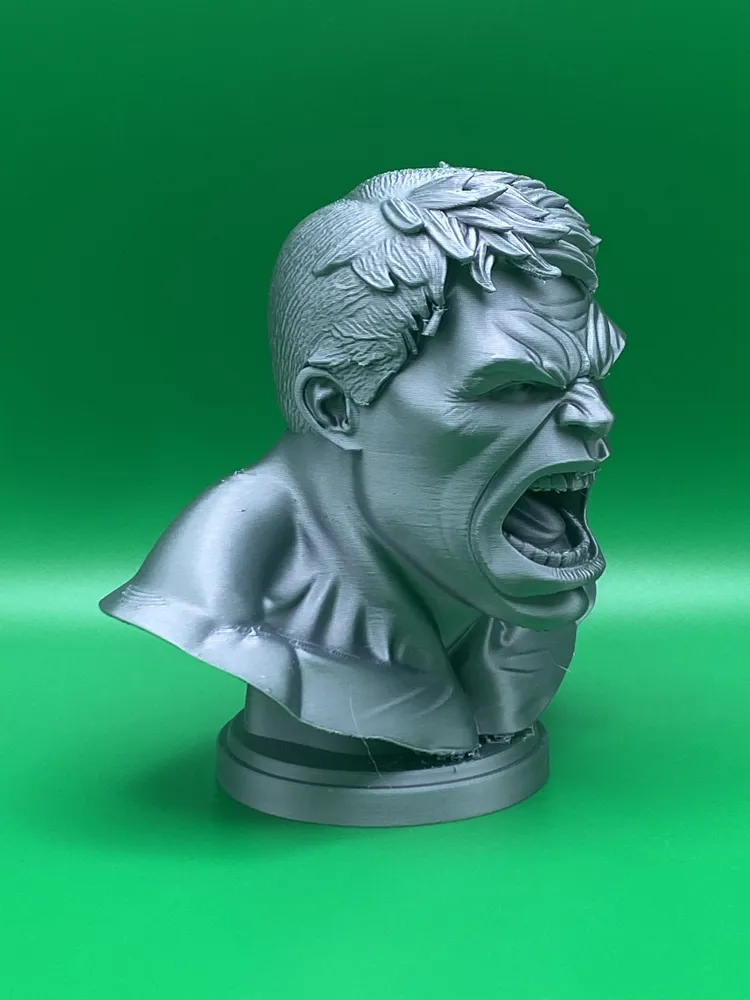 The Hulk Bust Figurine - Free 3D Print Model - MakerWorld