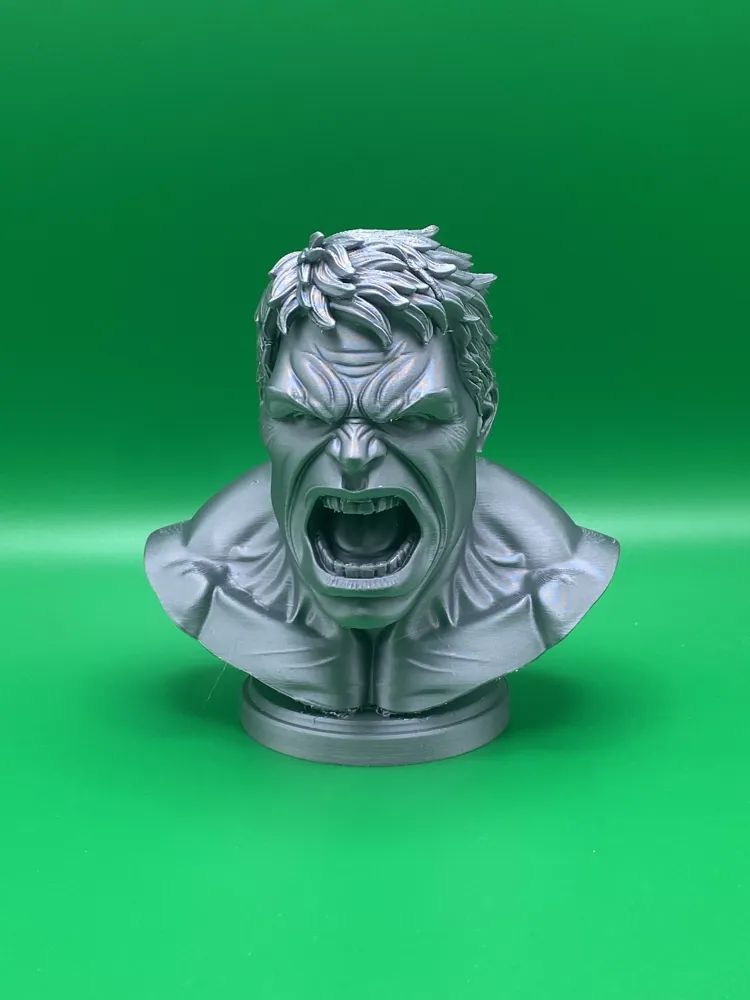 The Hulk Bust Figurine - Free 3D Print Model - MakerWorld