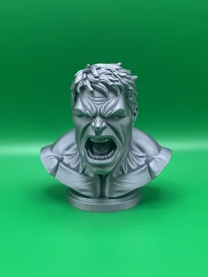 The Hulk Bust Figurine - Free 3D Print Model - MakerWorld