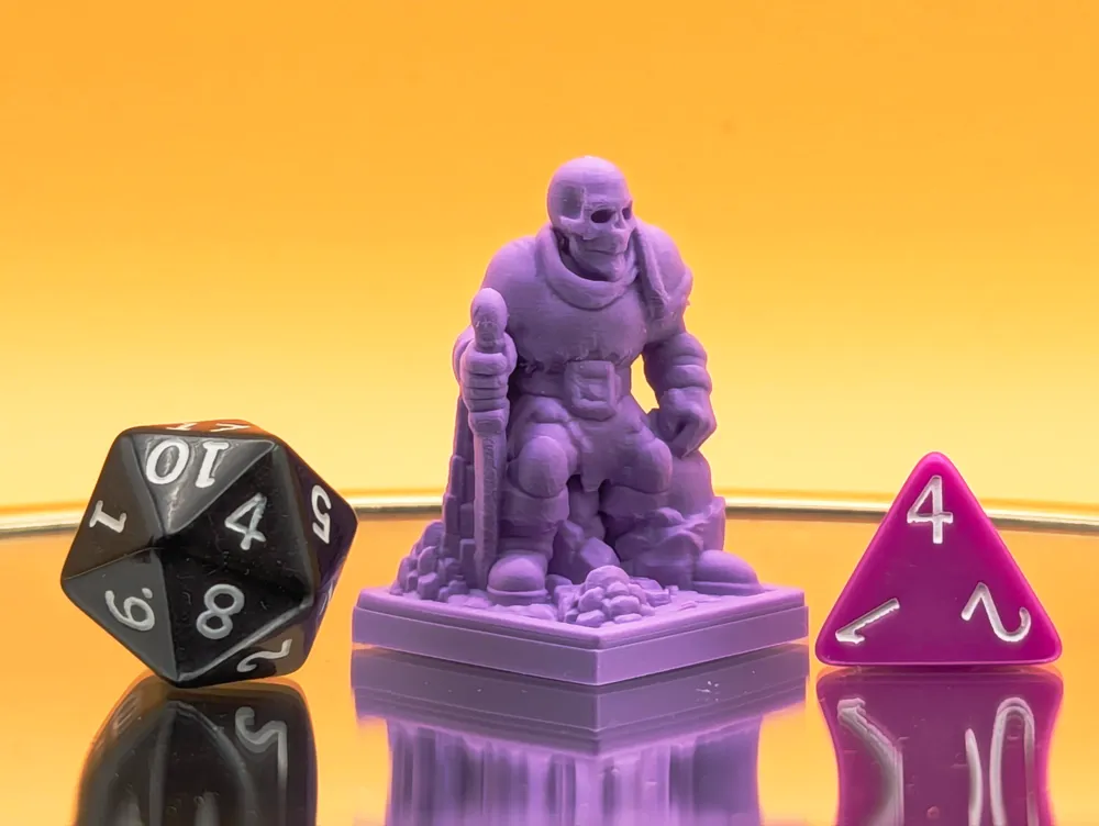 Supportless Dwarf Skeleton - DnD miniature by Nozzleborn Foundry ...