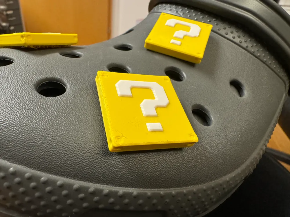 Super Mario ?-Block Croc Charm by elikoll - MakerWorld