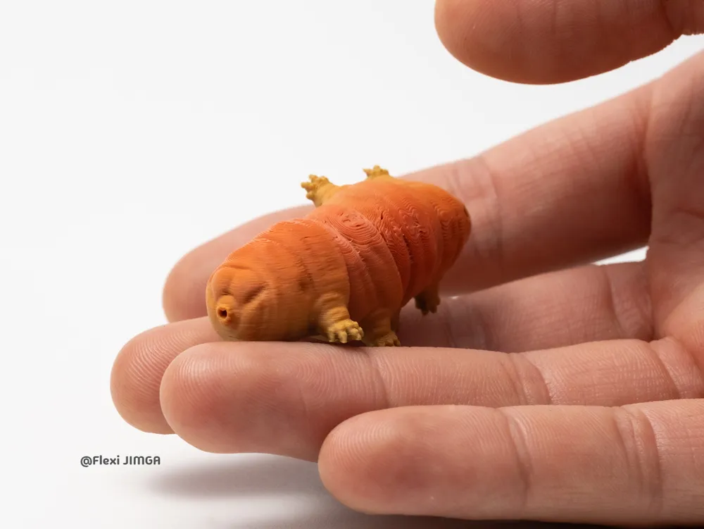 Tiny Water Bear – Articulated Keychain - Free 3D Print Model - MakerWorld