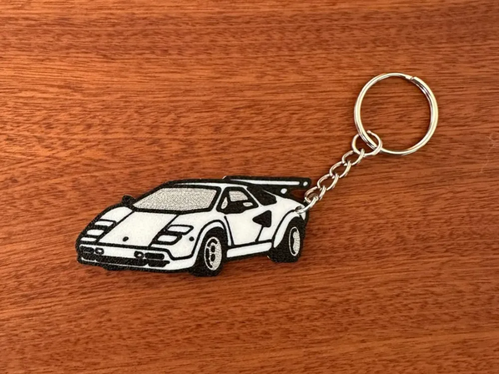 Lamborghini Countach Tooned Keychain by FilumStudios MakerWorld ...
