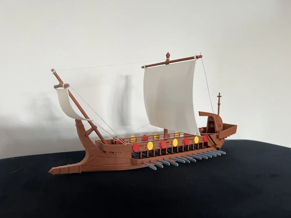 ancient Greek Bireme - battleship by Ligurio MakerWorld: Download Free ...