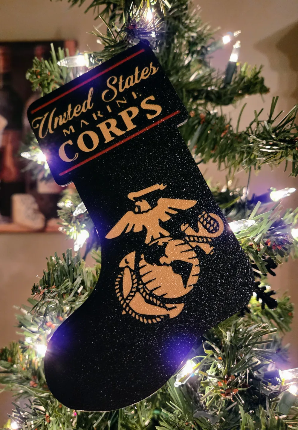 Marine Corps Stocking Ornament - Free 3D Print Model - MakerWorld