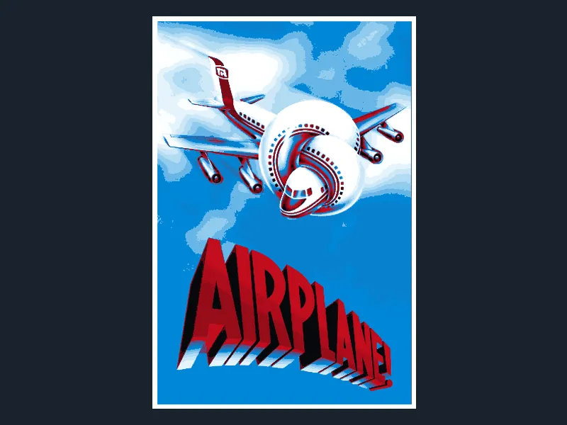 Airplane! (Movie Poster - HueForge) - Free 3D Print Model - MakerWorld
