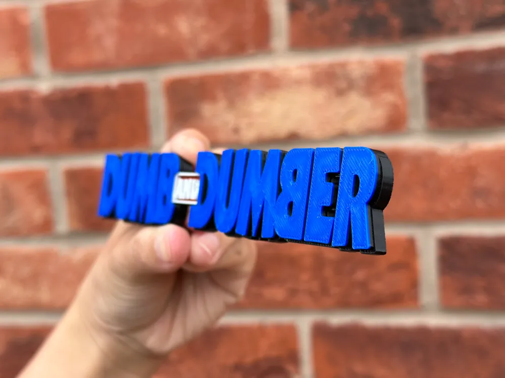 Dumb and Dumber Logo by FatDog - MakerWorld