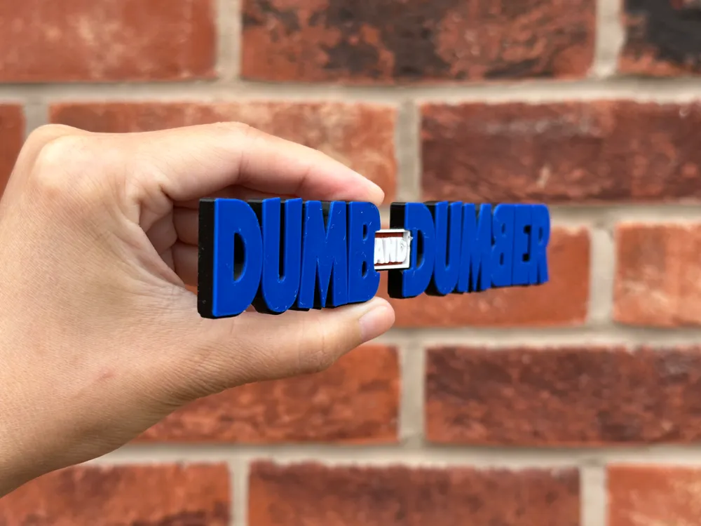 Dumb and Dumber Logo by FatDog - MakerWorld