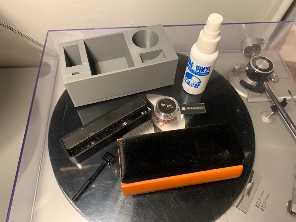 Record Player Cleaning Kit Caddy Remixed by CoryRoth - MakerWorld
