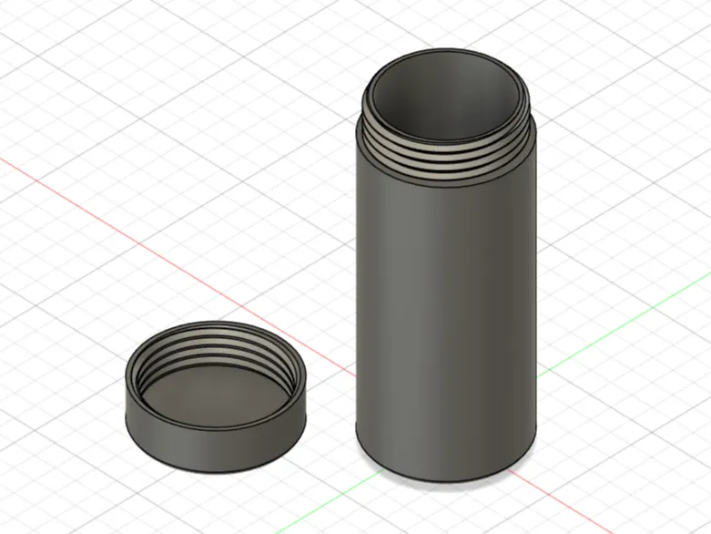 Threaded container Remixed by butscha MakerWorld: Download Free 3D Models