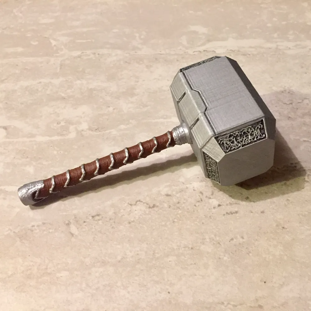 Thor Mjolnir Bic Pen Hammer with stand Remixed by 3DMN - MakerWorld