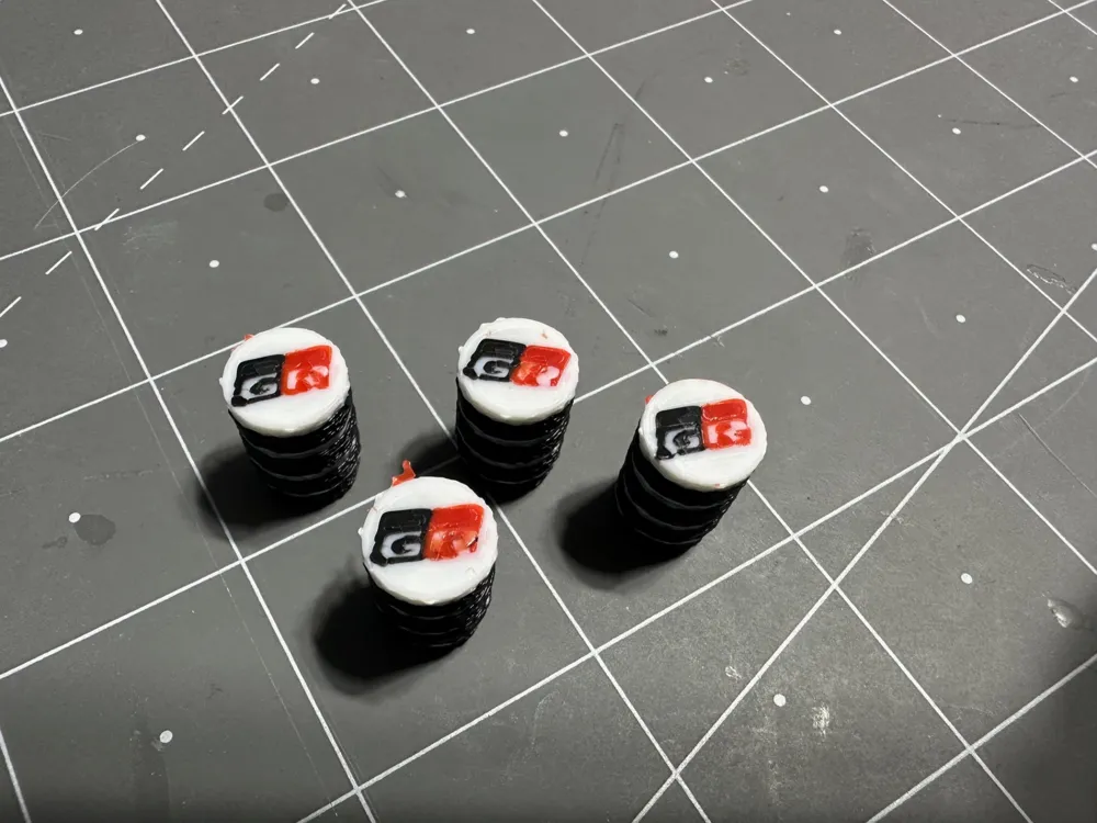 Toyota Gazoo Racing GR Valve Caps Remixed by SigOS MakerWorld: Download ...