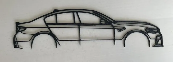 BMW M5 F90 Wallart - Free 3D Print Model - MakerWorld