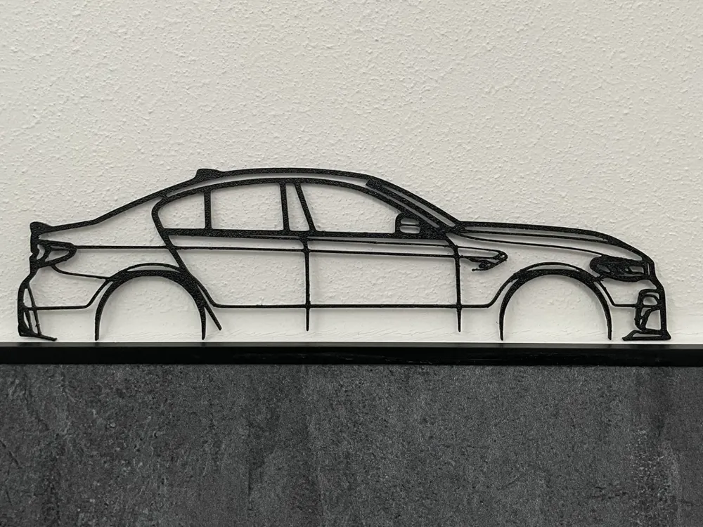 BMW M5 F90 Wallart - Free 3D Print Model - MakerWorld
