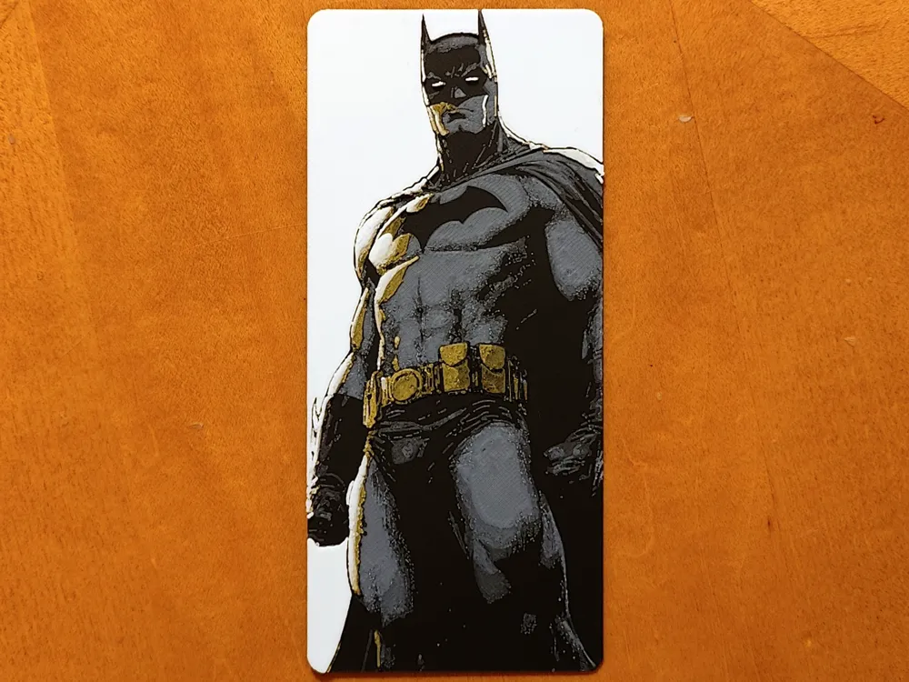 Batman Bookmark - Hueforge by Sarge MakerWorld: Download Free 3D Models