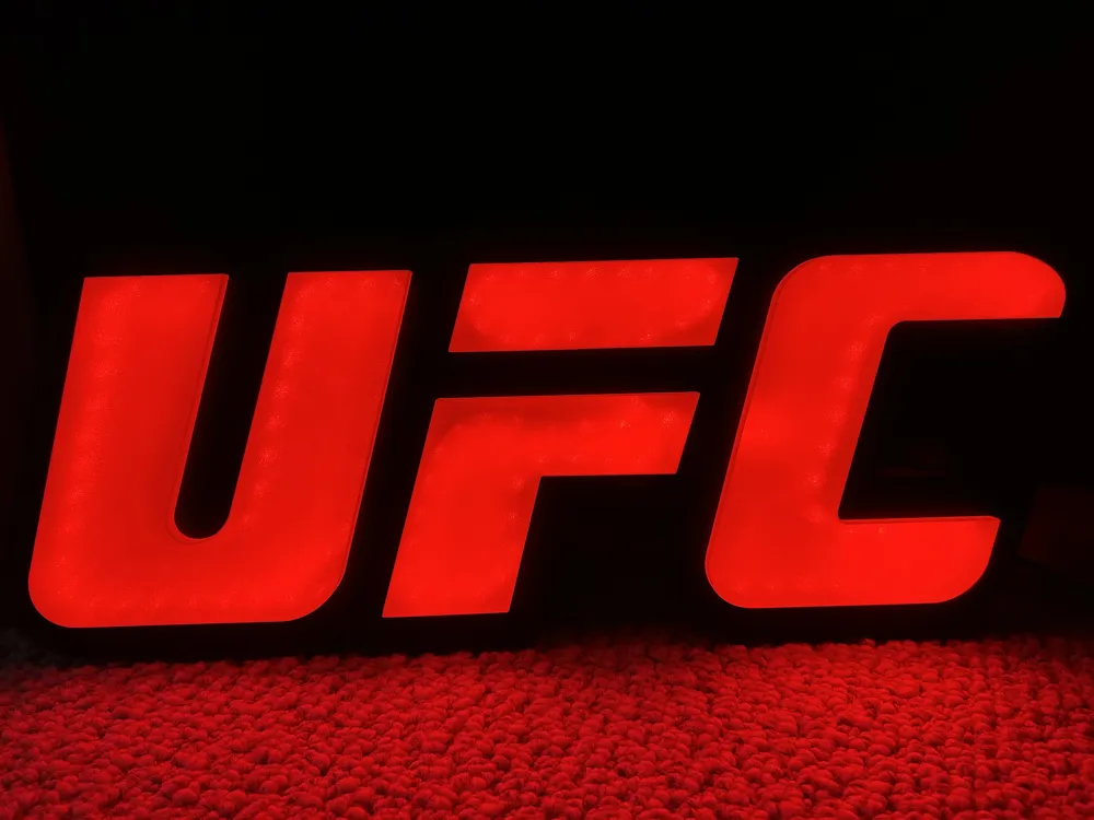 UFC LED Sign by lildumbfoo MakerWorld: Download Free 3D Models