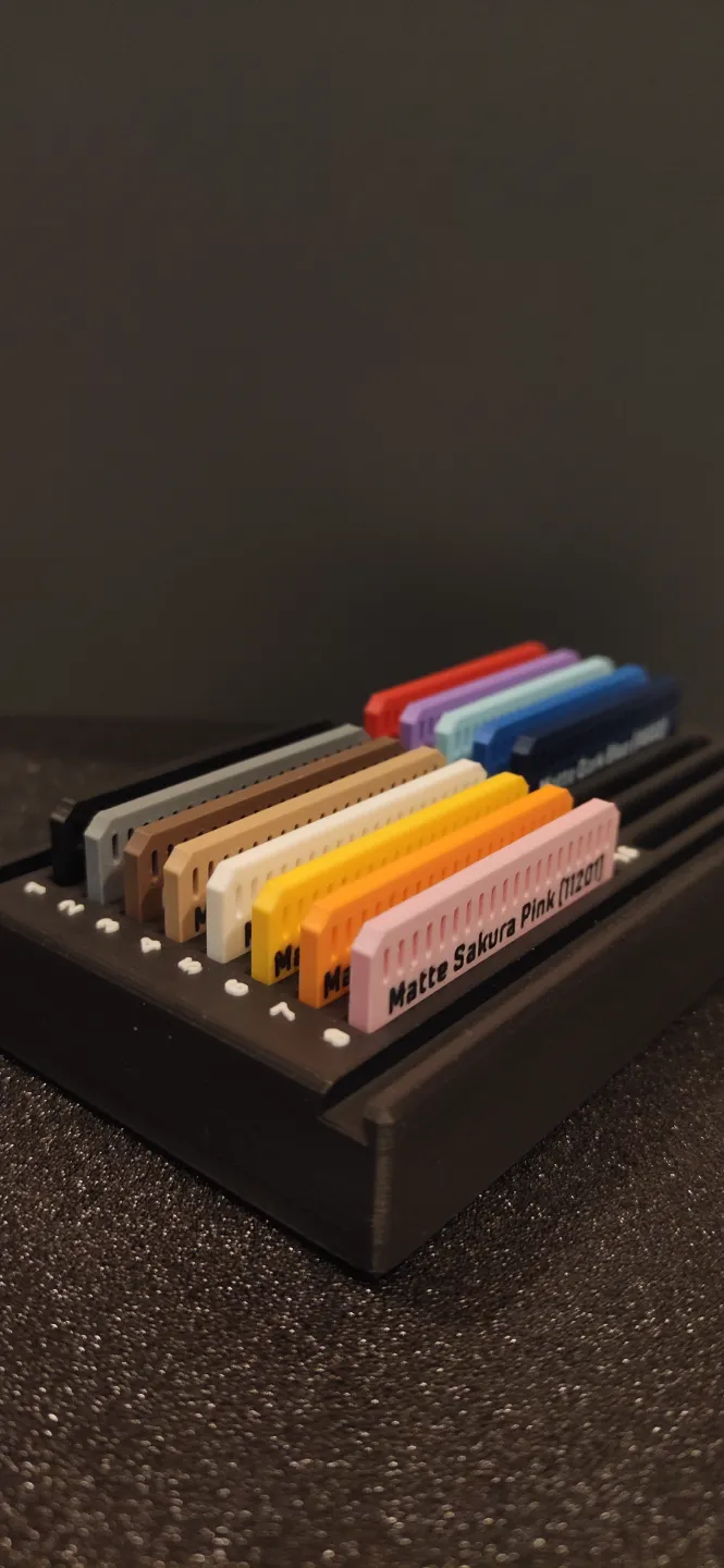 Minimalist sample filament PLA Matte Bambulab box by Carlson - MakerWorld