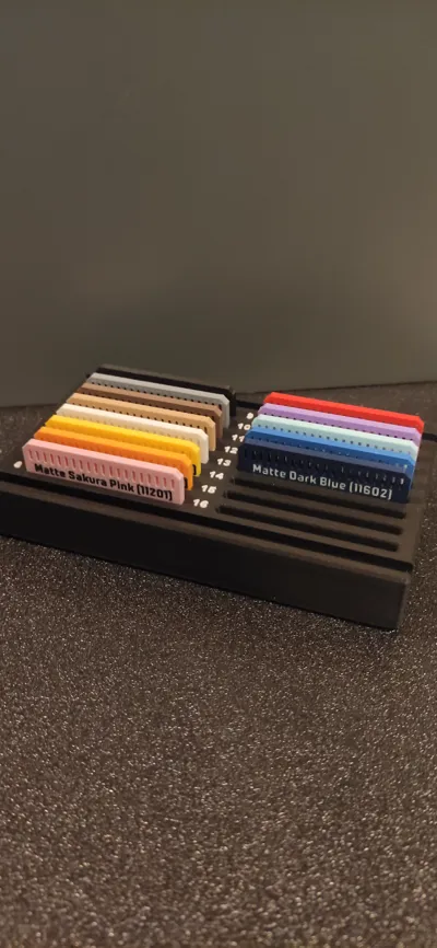 Minimalist sample filament PLA Matte Bambulab box by Carlson - MakerWorld