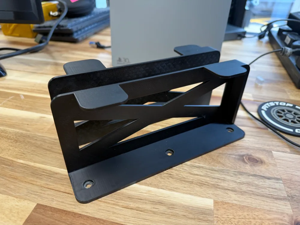 PS5 Slim Under Desk Shelf - Free 3D Print Model - MakerWorld