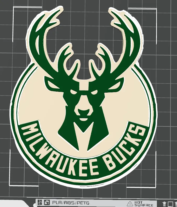 Milwaukee bucks NBA logo keychain by 3d Beast - MakerWorld